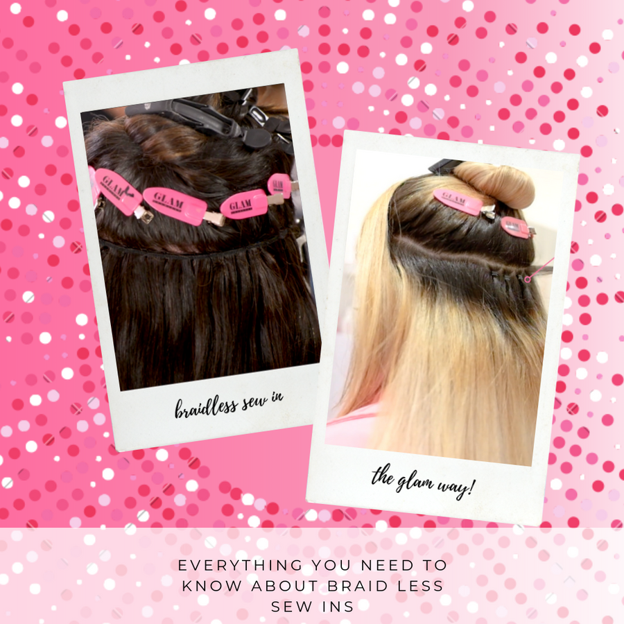 All You Need To Know About Braid Less Sew Ins with Hair Weft Extensions ...
