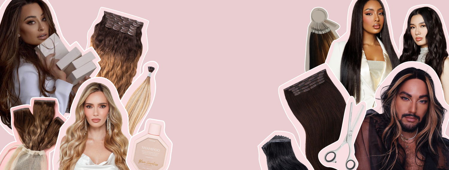 Tape In Hair Extensions - 100% Remy Human Hair Extensions – Glam ...