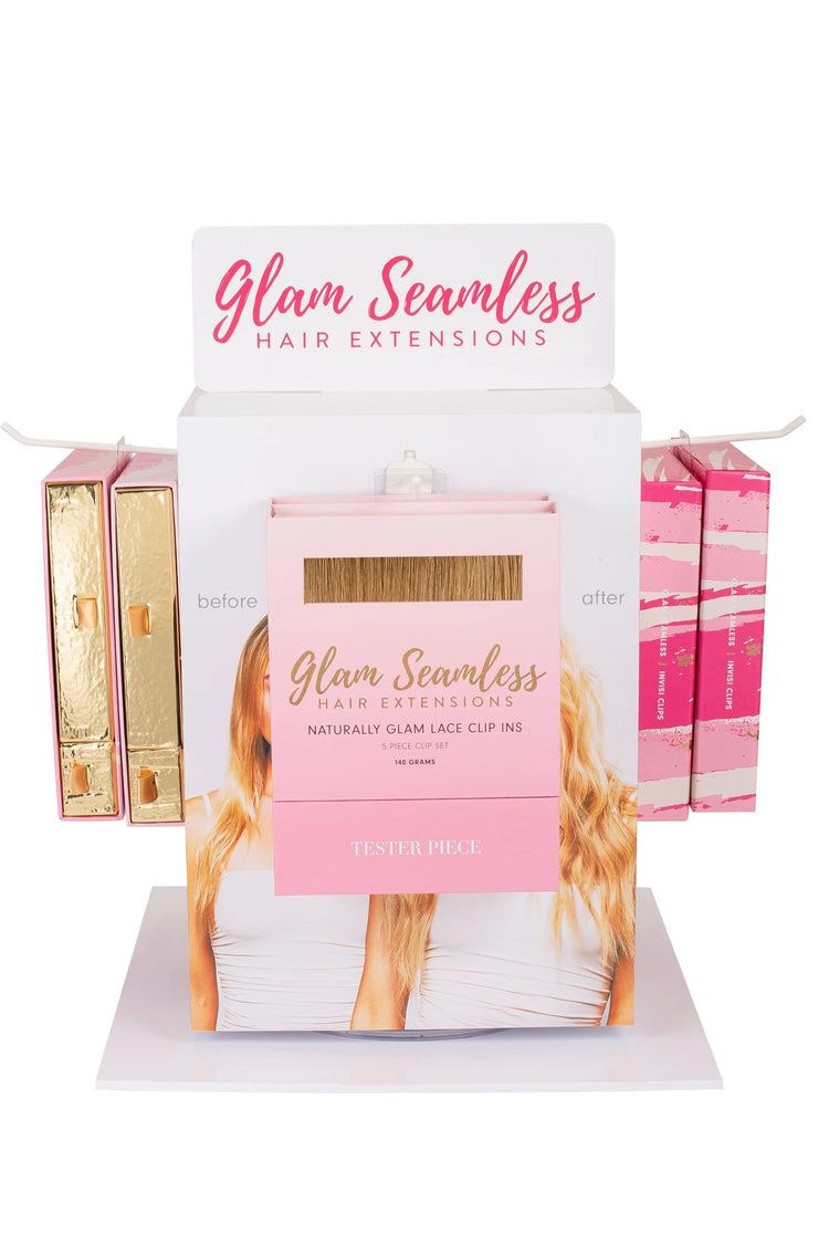 Ready to Wear Acrylic Extension Stand - Glam Seamless Hair Extensions