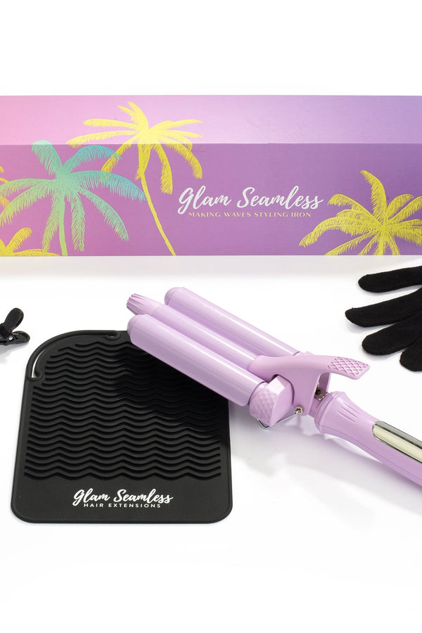 Making Waves Styling Iron | Waver Iron - Glam Seamless Hair Extensions